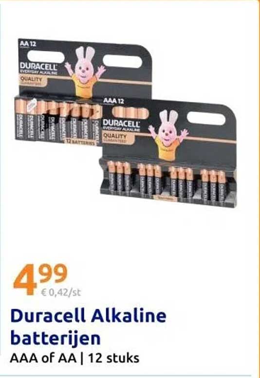 Duracell Alkaline Batterijen aanbieding bij Action