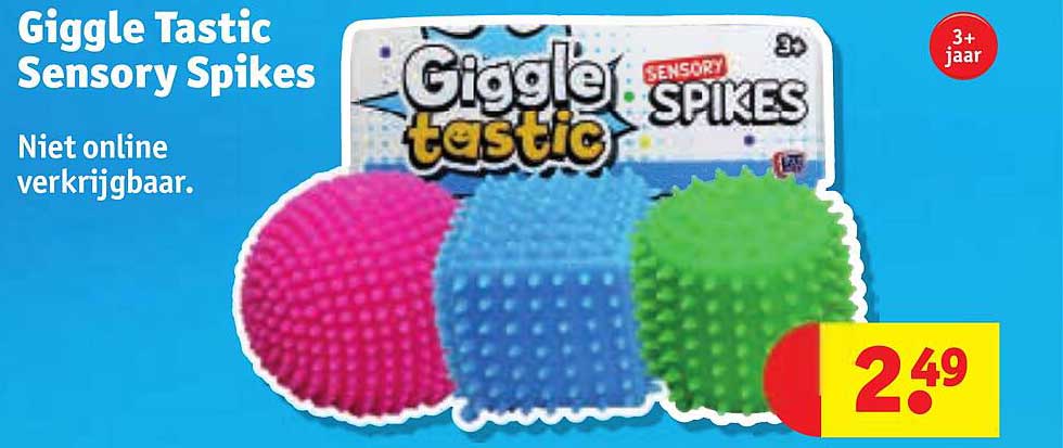 Giggle Tastic Sensory Spikes aanbieding bij Kruidvat