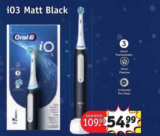 Oral-B Io3 Matt Black aanbieding bij Kruidvat