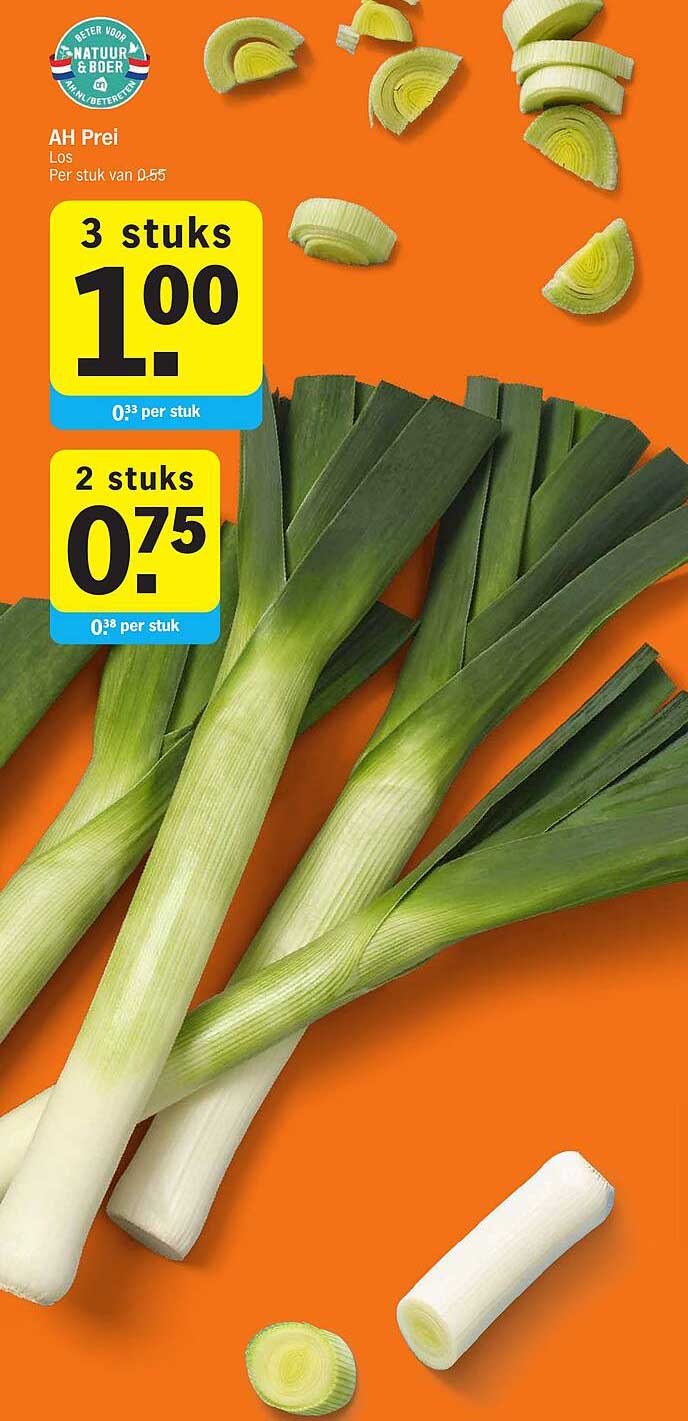 Ah Prei aanbieding bij Albert Heijn