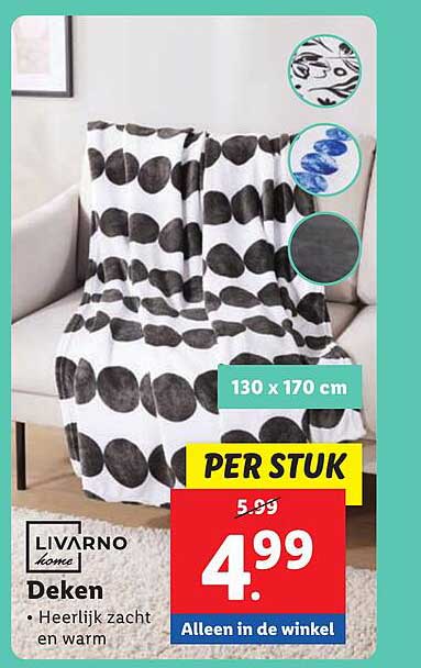 Deken aanbieding bij Lidl
