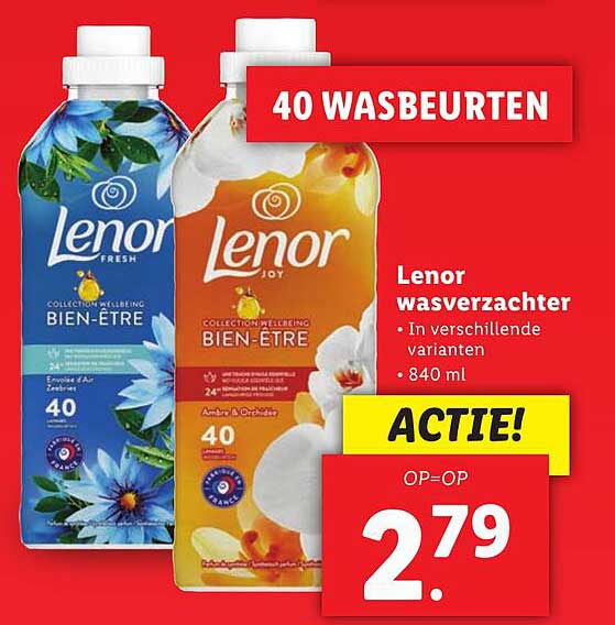 Lenor Wasverzachter aanbieding bij Lidl