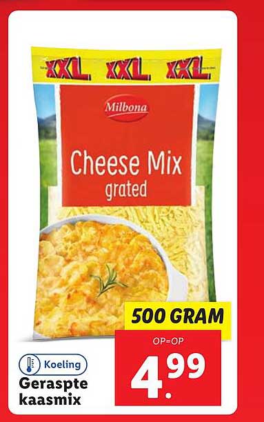 Milbona Cheese Mix aanbieding bij Lidl