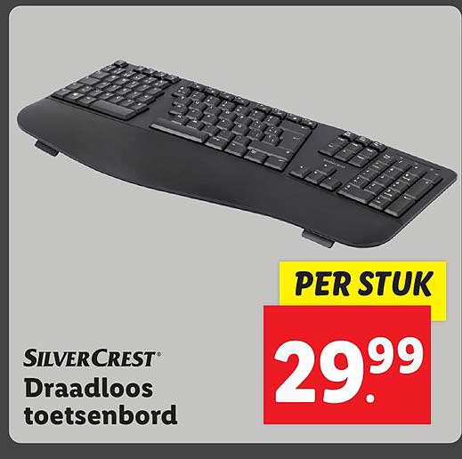 Silvercrest Draadloos Toetsenbord aanbieding bij Lidl