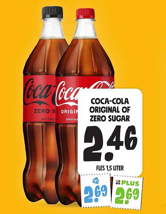 Coca-Cola Original Of Zero Sugar aanbieding bij Jumbo