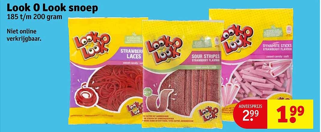 Look O Look Snoep aanbieding bij Kruidvat
