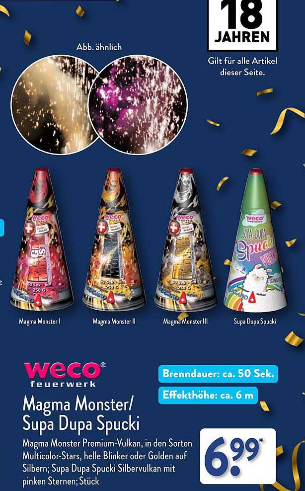 Magma Monster/ Supa Dupa Spucki aanbieding bij ALDI