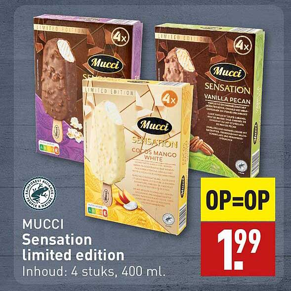 Mucci Sensation Limited Edition aanbieding bij ALDI