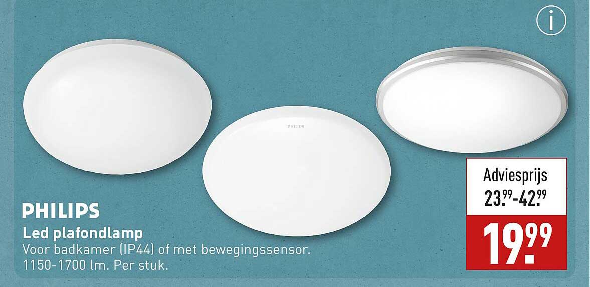 Philips Led Plafondlamp aanbieding bij ALDI
