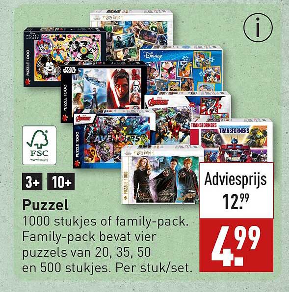 Puzzel aanbieding bij ALDI