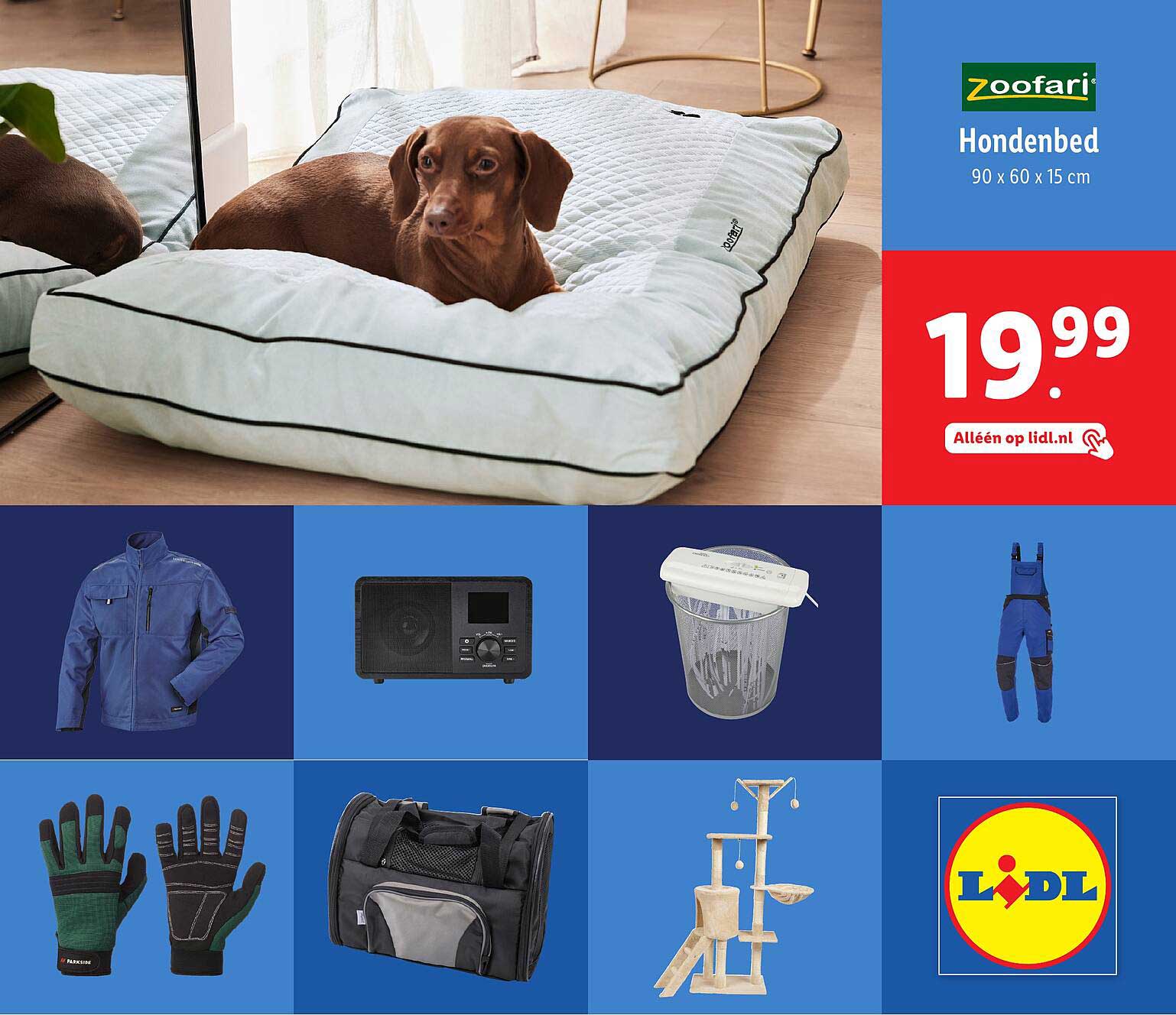 Zoofari Hondenbed aanbieding bij Lidl