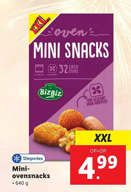Mini-Ovensnacks aanbieding bij Lidl