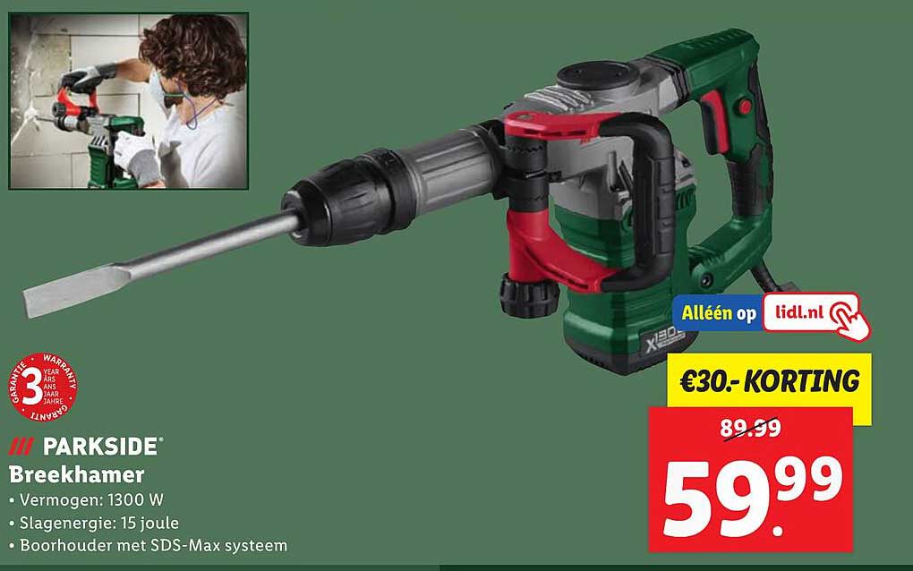 Parkside Breekhamer aanbieding bij Lidl
