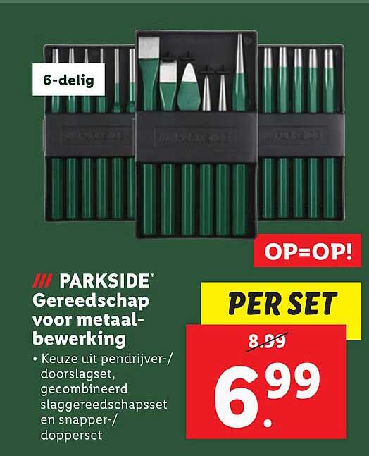 Parkside Gereedschap Voor Metaalbewerking aanbieding bij Lidl