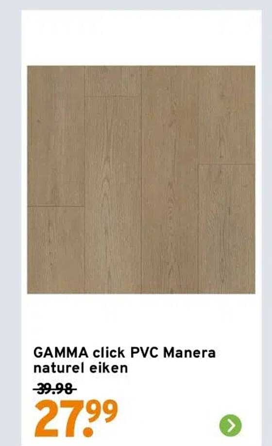 Gamma Click Pvc Manera Naturel Eiken aanbieding bij GAMMA