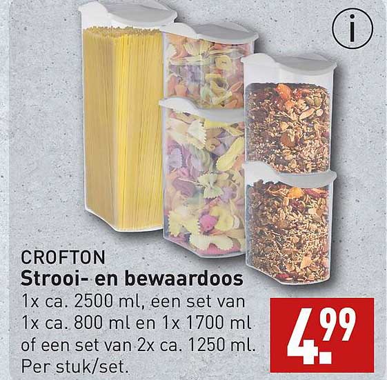 Crofton Strooi- En Bewaardoos aanbieding bij ALDI