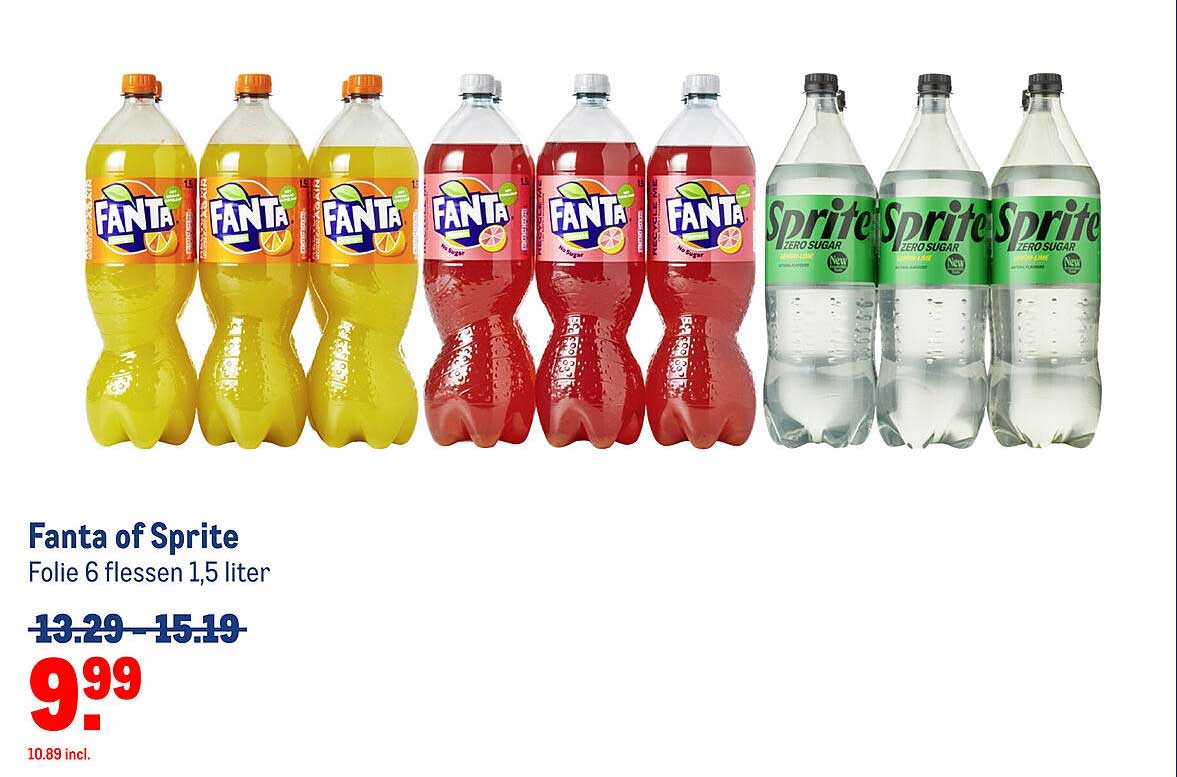 Fanta Of Sprite aanbieding bij Makro