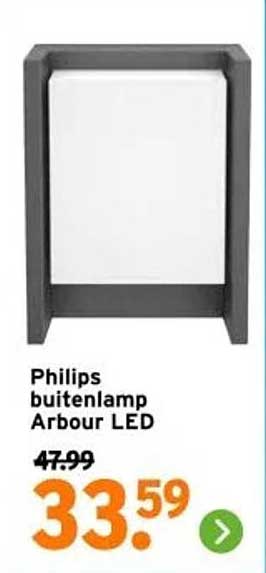 Philips Buitenlamp Arbour Led aanbieding bij GAMMA