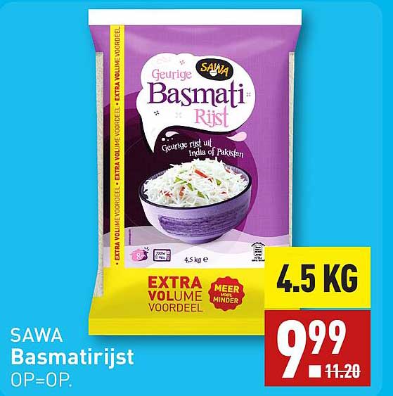 Sawa Geurige Basmati Rijst aanbieding bij ALDI