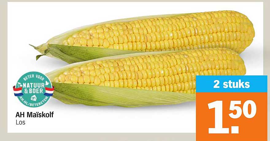 Ah Maïskolf aanbieding bij Albert Heijn