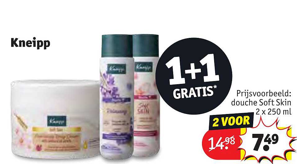 Kneipp 1+1 Gratis aanbieding bij Kruidvat