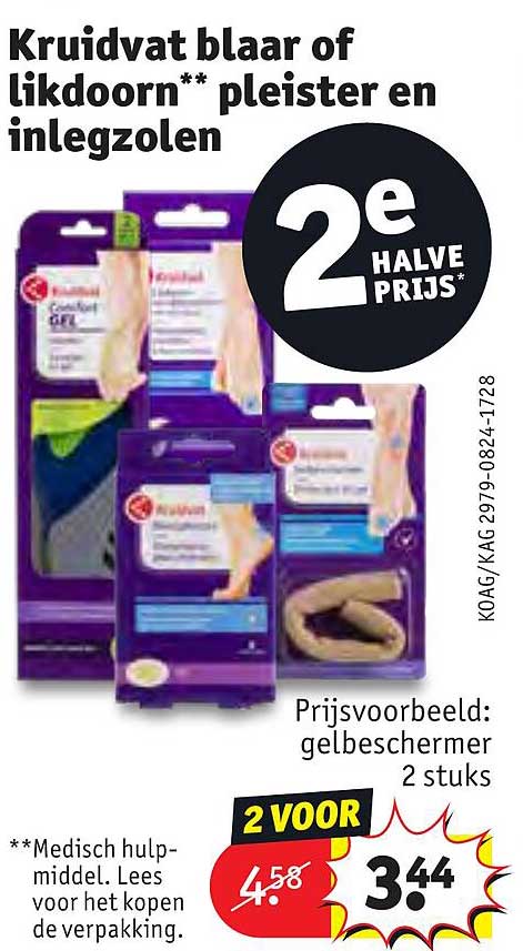Kruidvat Blaar Of Likdoorn** Pleister En Inlegzolen aanbieding bij Kruidvat