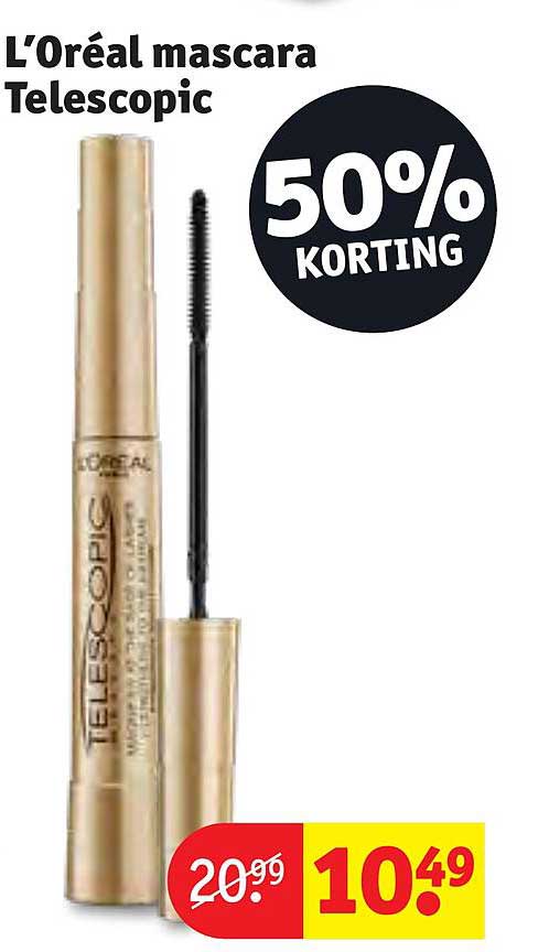 L’oréal Mascara Telescopic aanbieding bij Kruidvat
