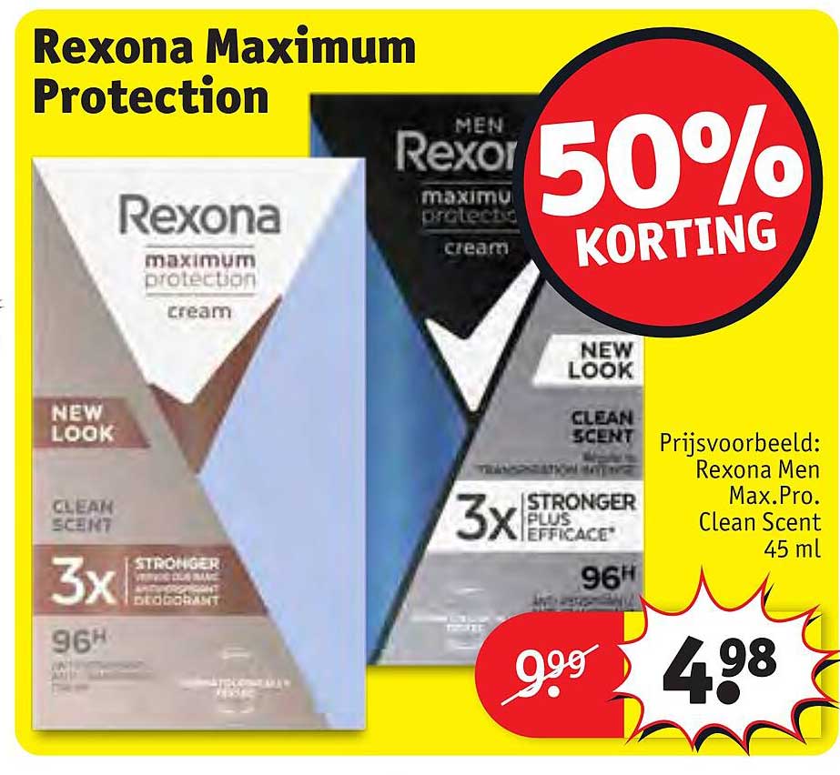 Rexona Maximum Protection aanbieding bij Kruidvat