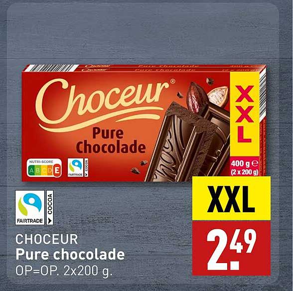 Chocoeur Pure Chocolade aanbieding bij ALDI