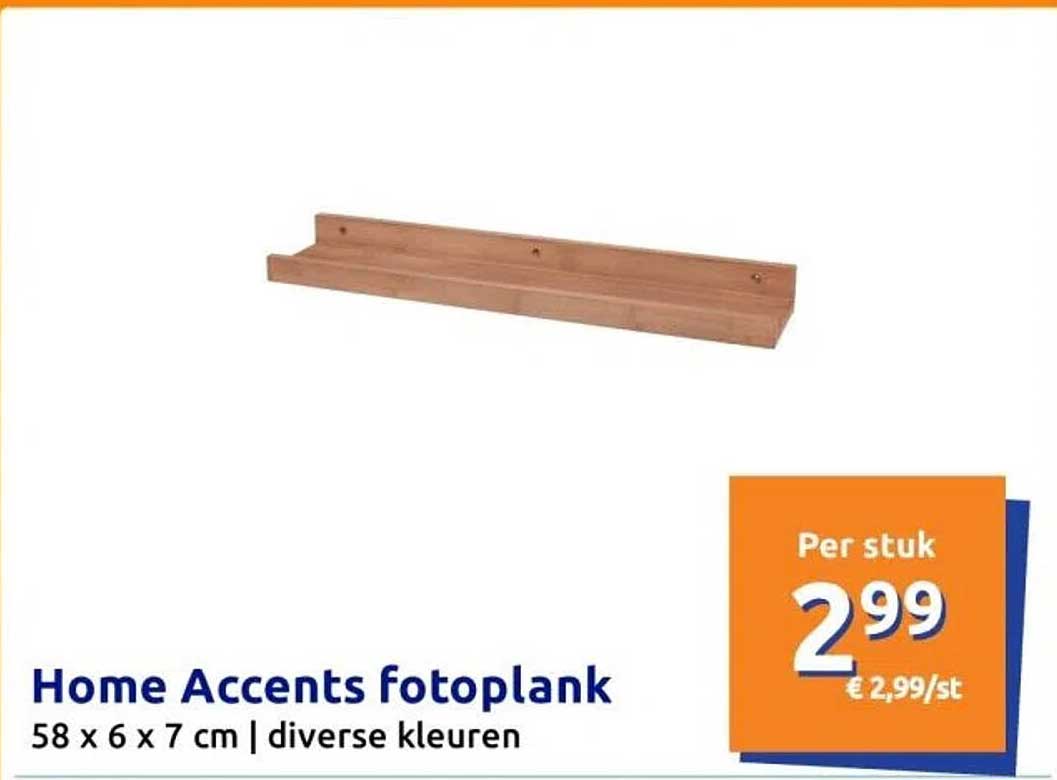 Home Accents Fotoplank aanbieding bij Action