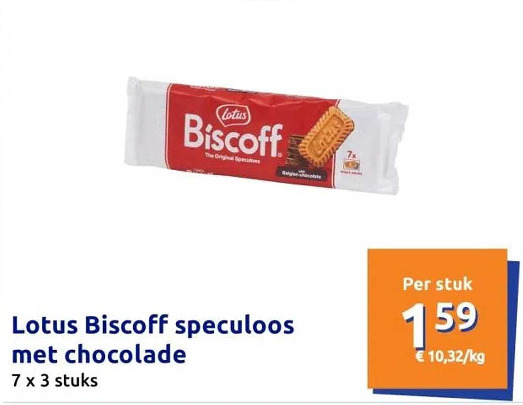 Lotus Biscoff Speculoos Met Chocolade aanbieding bij Action