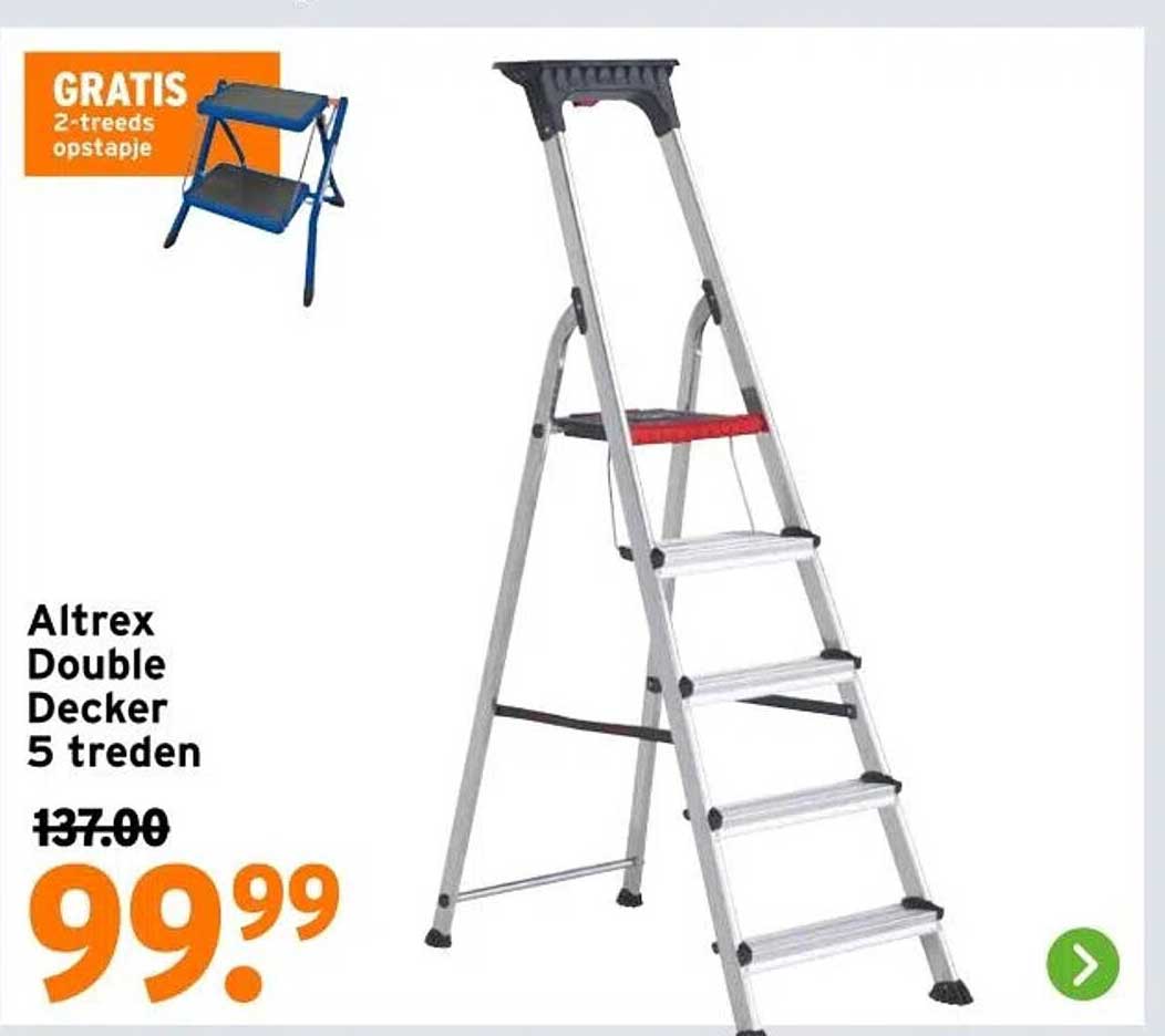 Altrex Double Decker 5 Treden aanbieding bij GAMMA