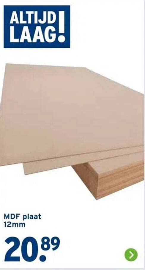 Mdf Plaat 12Mm aanbieding bij GAMMA
