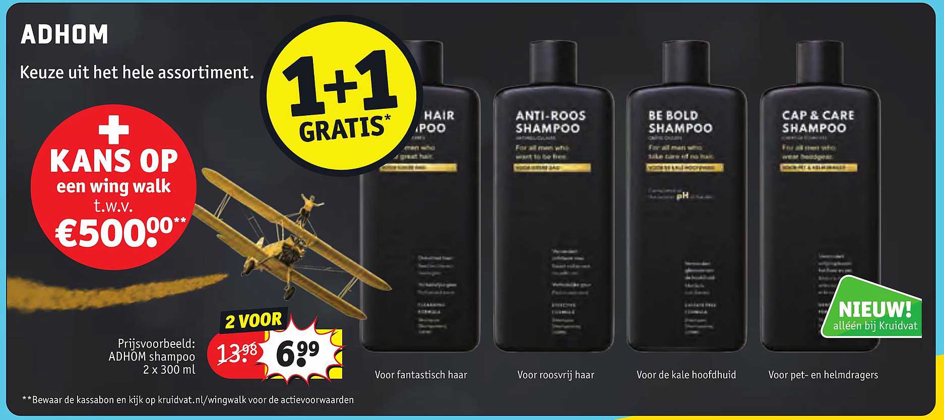Adhom Shampoo aanbieding bij Kruidvat