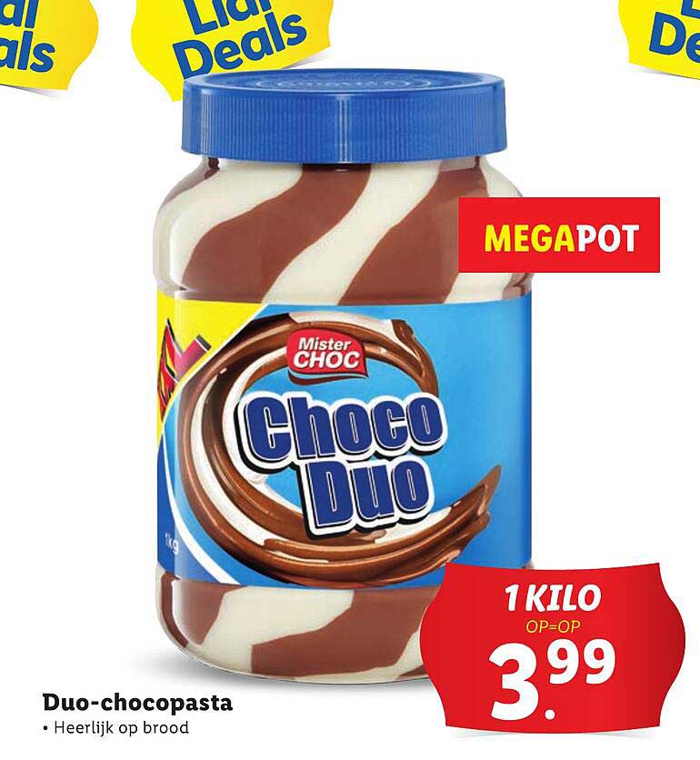 Duo-Chocopasta aanbieding bij Lidl