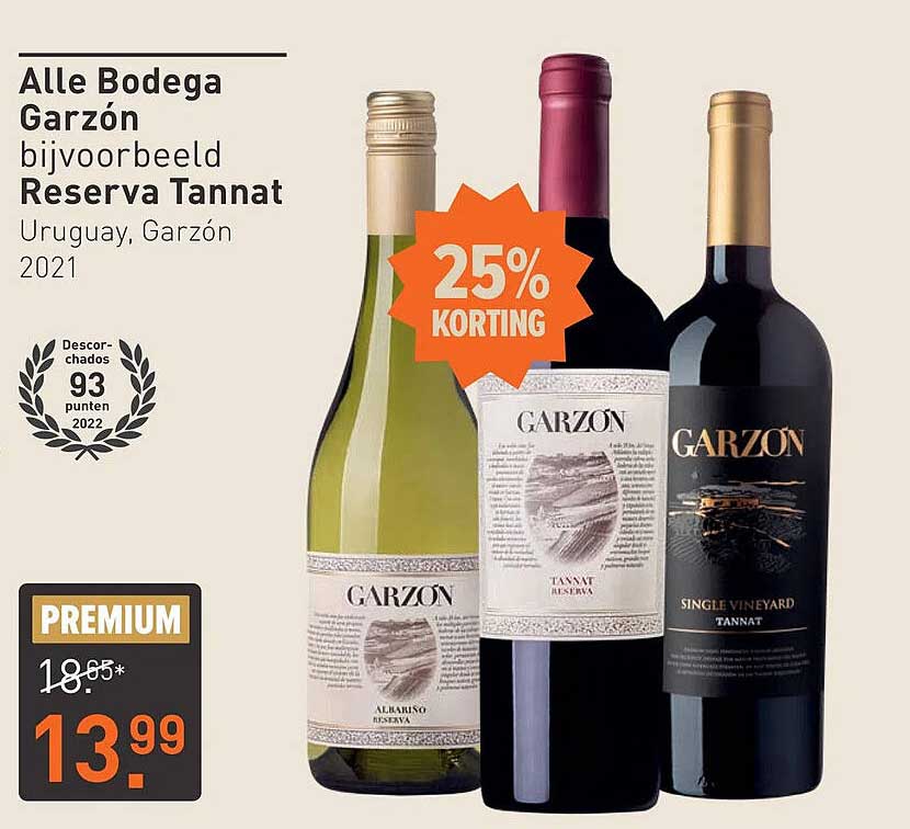 Alle Bodega Garzón Bijvoorbeeld Reserva Tannat aanbieding bij Gall & Gall
