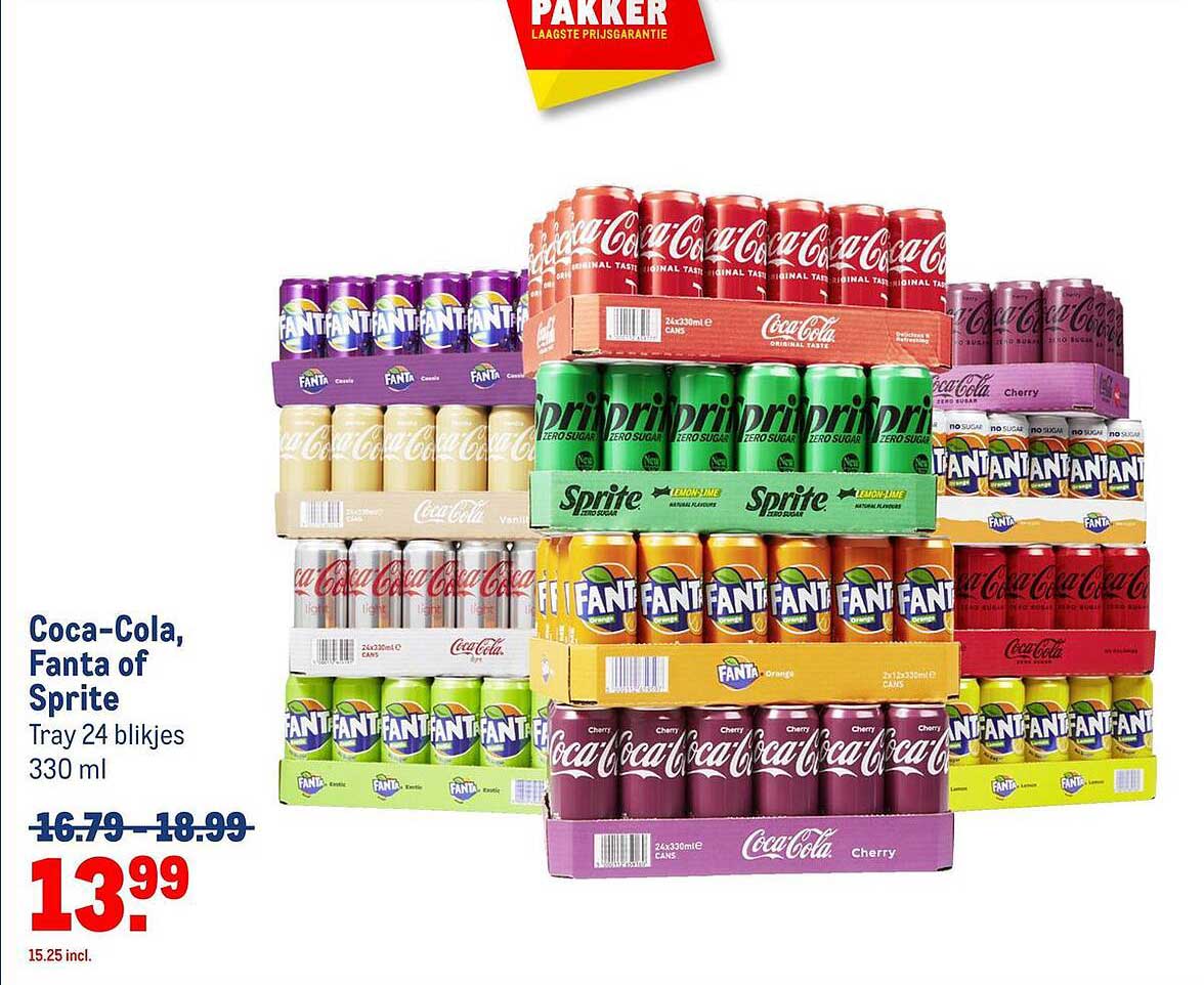 Coca-Cola, Fanta Of Sprite aanbieding bij Makro