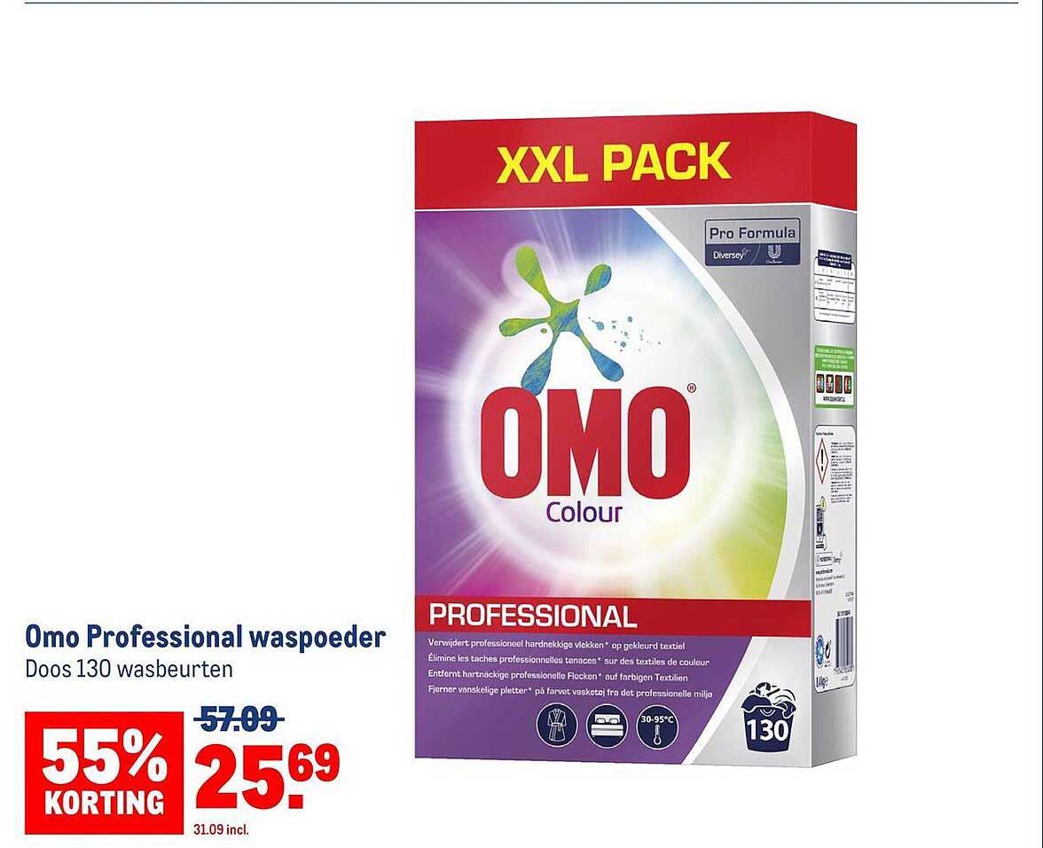 Omo Professional Waspoeder aanbieding bij Makro