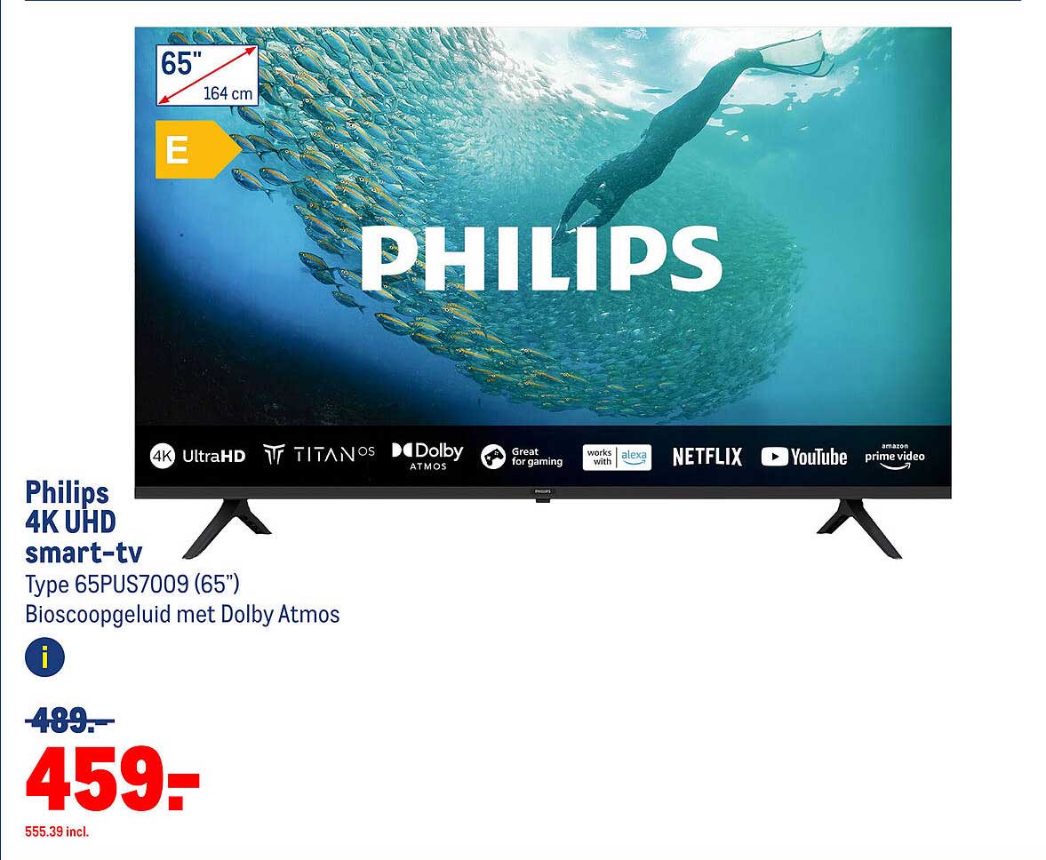 Philips 4K Uhd Smart-Tv aanbieding bij Makro