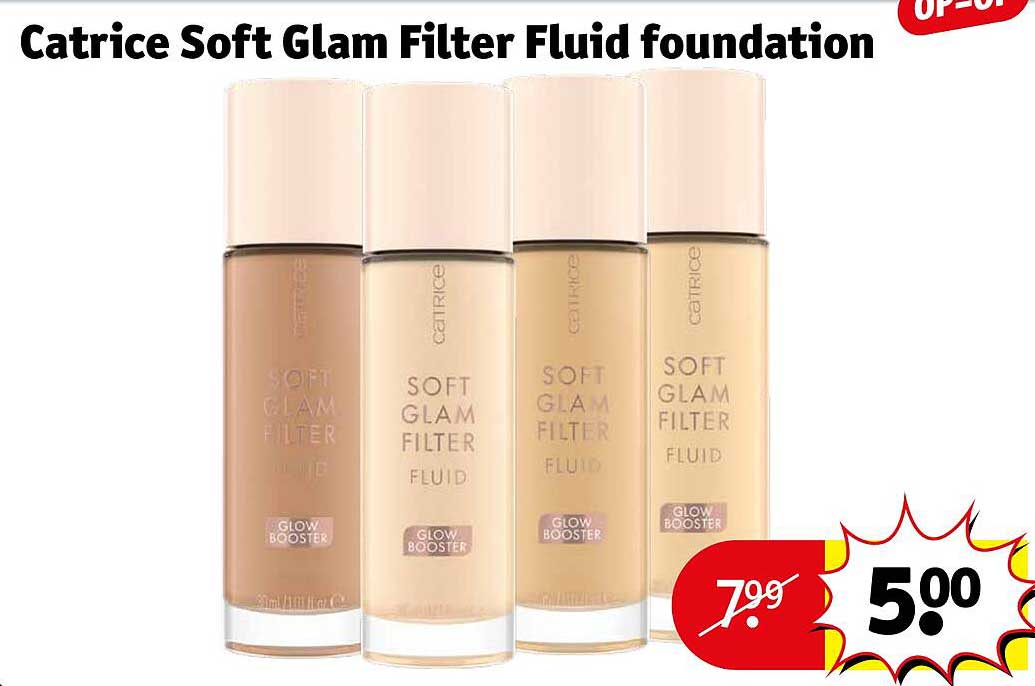 Catrice Soft Glam Filter Fluid Foundation aanbieding bij Kruidvat