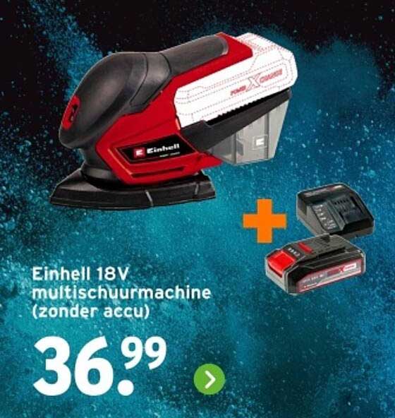 Einhell 18V Multischuurmachine (Zonder Accu) aanbieding bij GAMMA