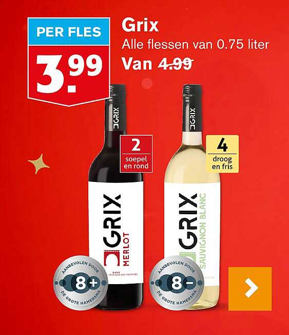 Grix aanbieding bij Hoogvliet
