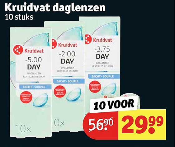 Kruidvat Daglenzen aanbieding bij Kruidvat