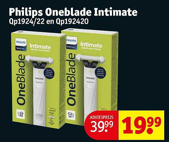 Philips Oneblade Intimate aanbieding bij Kruidvat