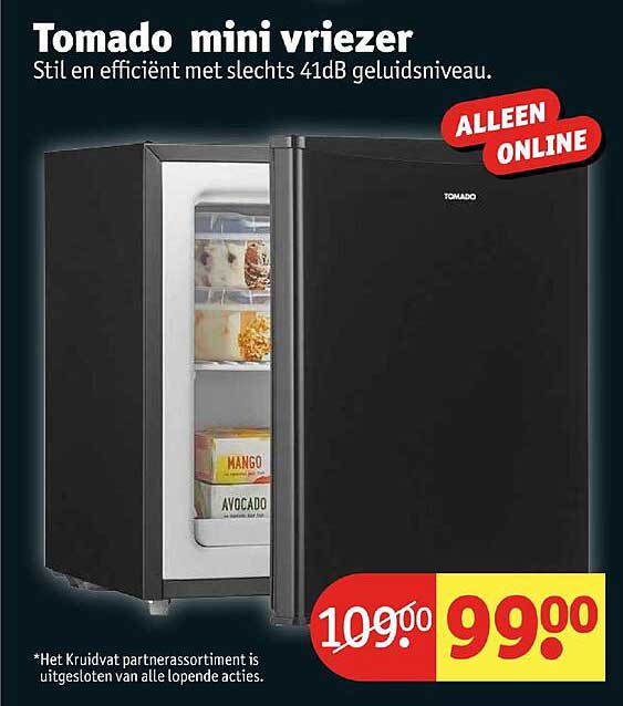 Tomado Mini Vriezer aanbieding bij Kruidvat