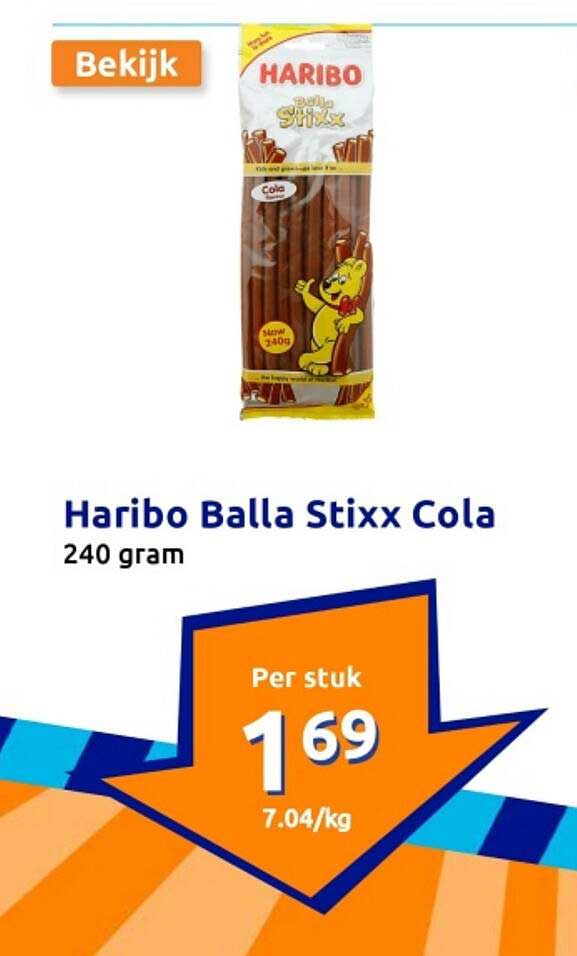 Haribo Balla Stixx Cola aanbieding bij Action