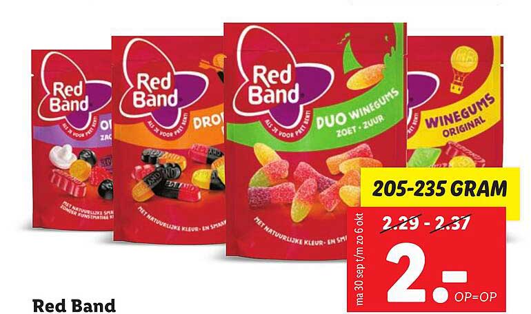 Red Band Duo Winegums aanbieding bij Lidl