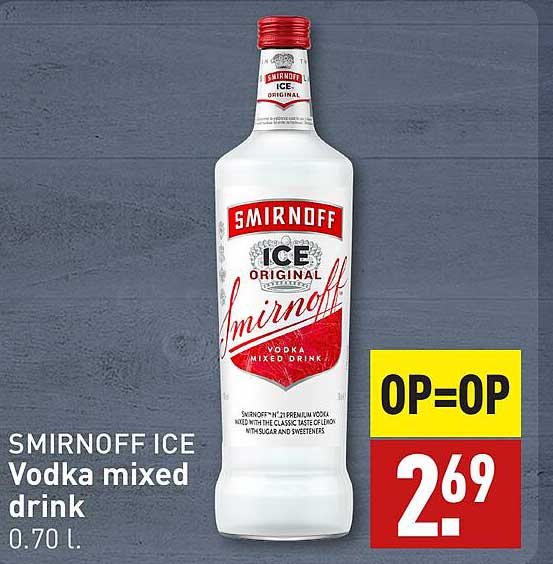 Smirnoff Ice Vodka Mixed Drink aanbieding bij ALDI