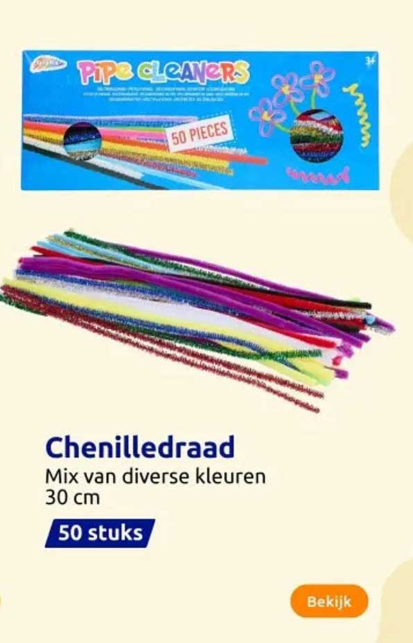 Chenilledraad aanbieding bij Action