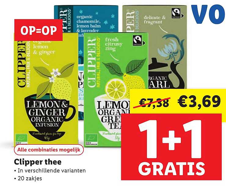 Clipper Thee aanbieding bij Lidl